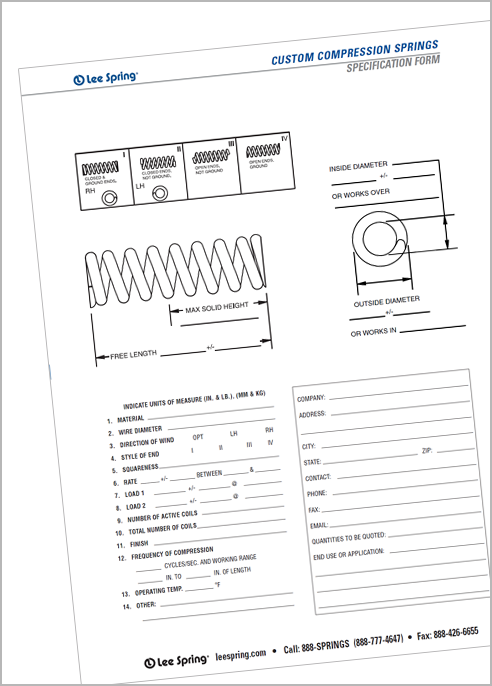 Request a Free Catalog | Lee Spring