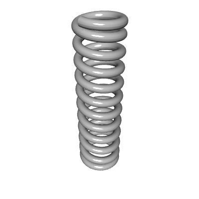 Compression Spring, OD 1.218 in, FL 4 in, Stainless Steel, P/N LHC 192N 06S